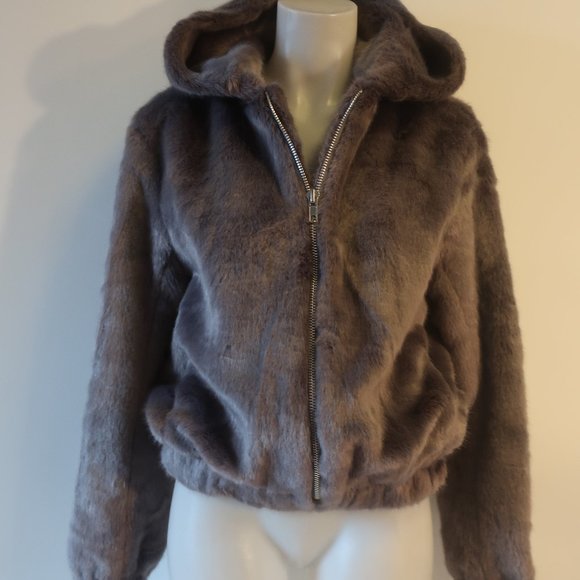 Dance & Marvel | Jackets & Coats | Nwt Womens Dance Marvel Gray Faux ...